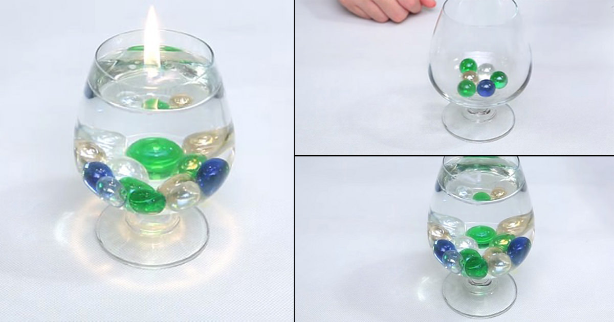 DIY Beautiful Water Candle | How to Make Floating Water Candles ⋆ ...