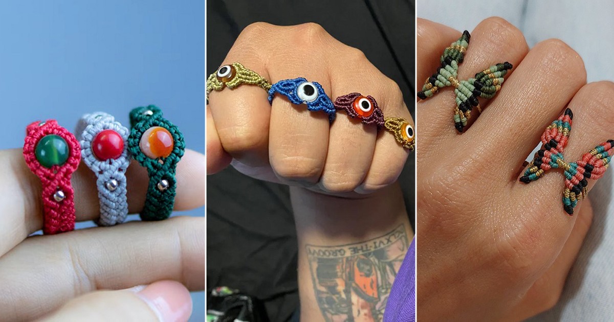 DIY Macrame Rings – 12 Easy & Stylish Ideas to Try ⋆ GreatThingsFirst