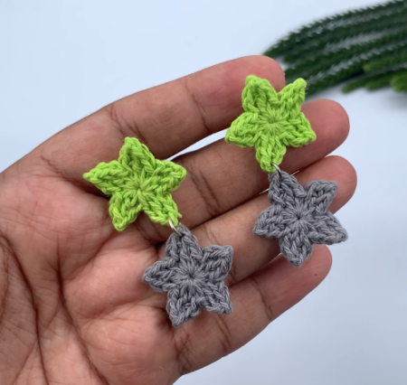 9 Crochet Stud Earrings You’ll Love Making ⋆ GreatThingsFirst