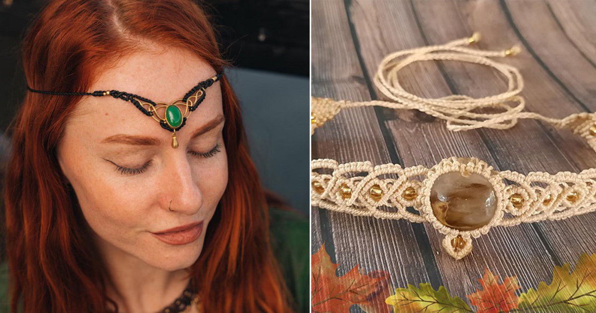 6 Amazing Handmade Macrame Tiara DIYs ⋆ GreatThingsFirst