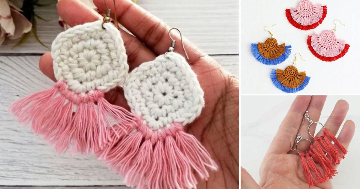 9 Crochet Fringe Earrings You’ll Want to Wear Every Day ⋆ GreatThingsFirst