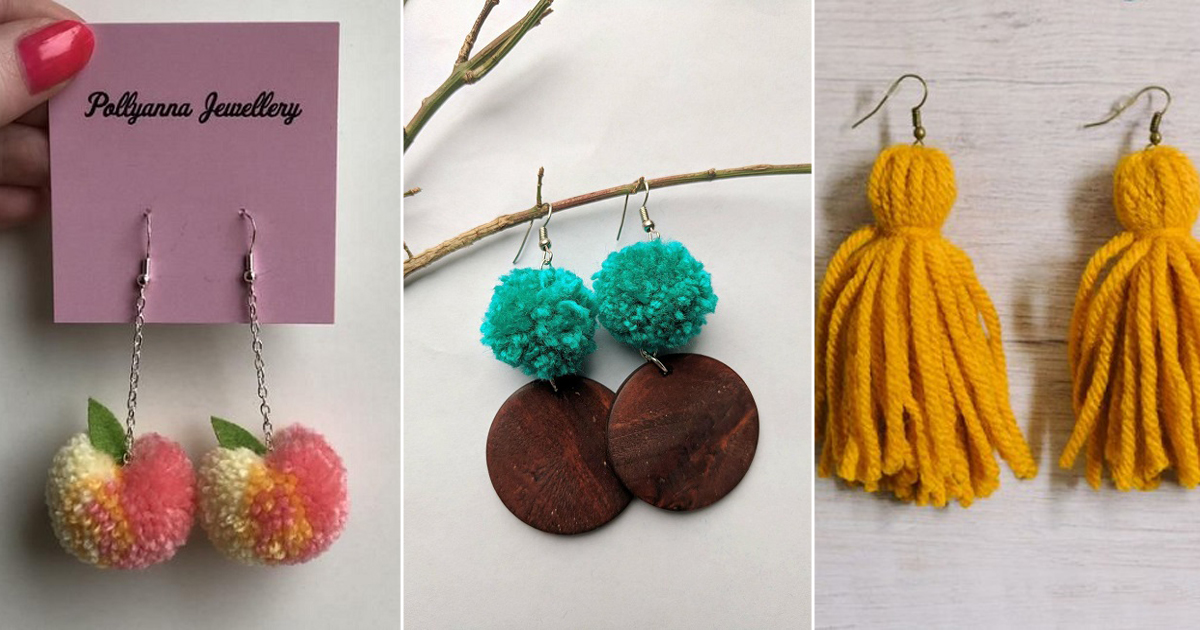 10 DIY Yarn Wrapped Earrings Ideas You’ll Want to Try Today ⋆ ...