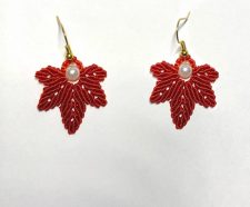 6 Free DIY Micro Macrame Leaf Earrings Patterns ⋆ GreatThingsFirst