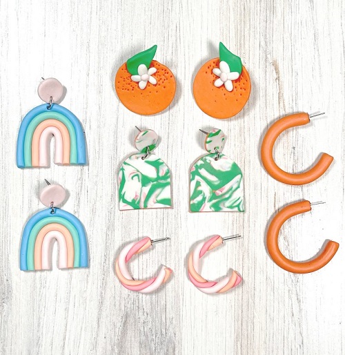 7 Trendy DIY Polymer Clay Earrings You Can Make ⋆ GreatThingsFirst