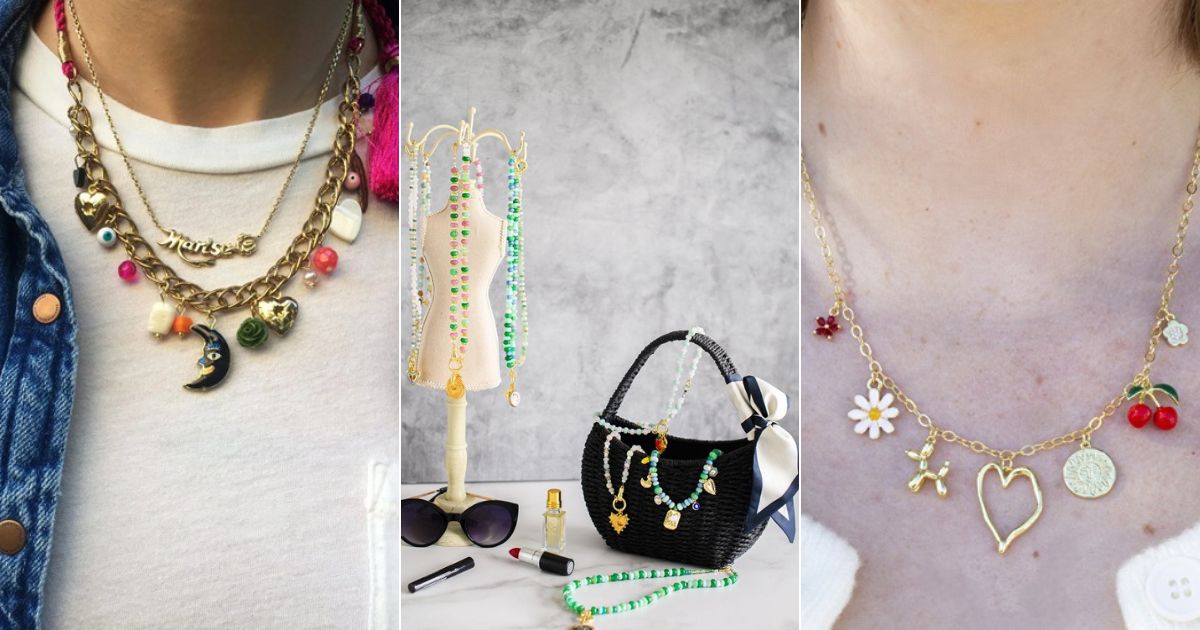 8 Easy Beaded Charm Necklace Ideas for Beginners ⋆ GreatThingsFirst