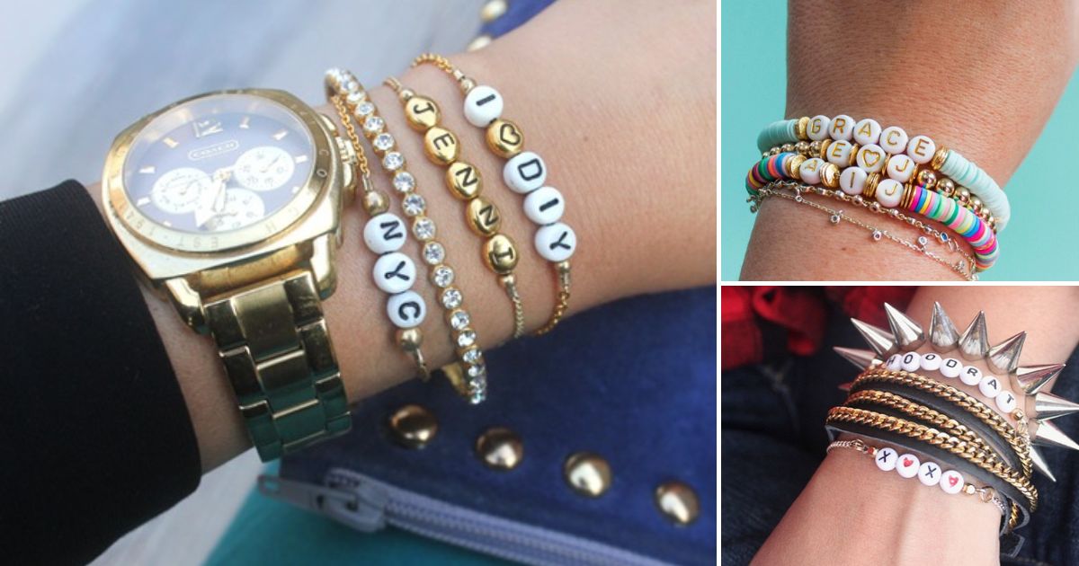 12 DIY Letter Bead Bracelet Ideas Everyone’s Wearing Right Now ⋆ ...