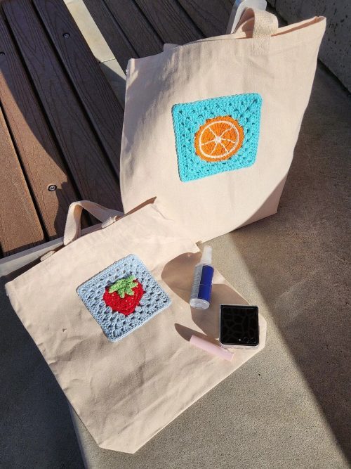 12 Crochet Patch Tote Bag Patterns ⋆ GreatThingsFirst