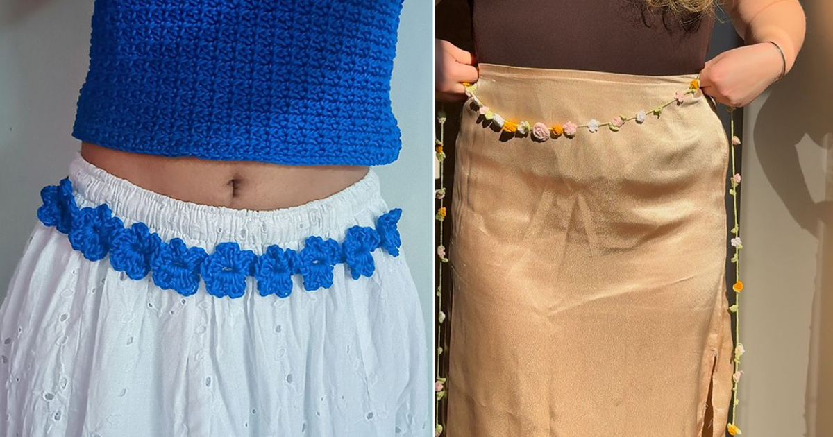10 Crochet Waist Chain Free Patterns ⋆ GreatThingsFirst